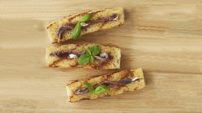 Anchovy finger sandwiches – Sabato