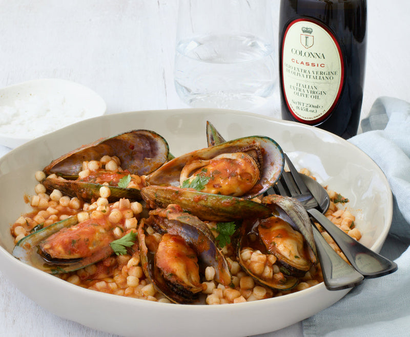 Fregola with Mussels & Nduja – Sabato