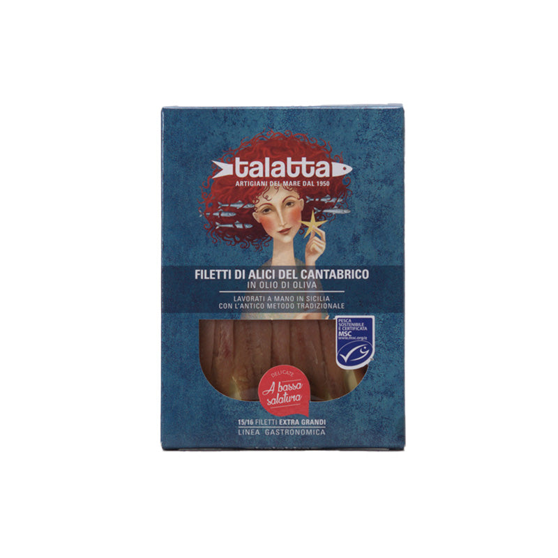 Talatta Large Cantabrian Anchovies in Olive Oil – Sabato